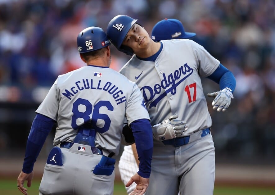 Former Dodgers First Base Coach Clayton McCullough Received Gift From ...