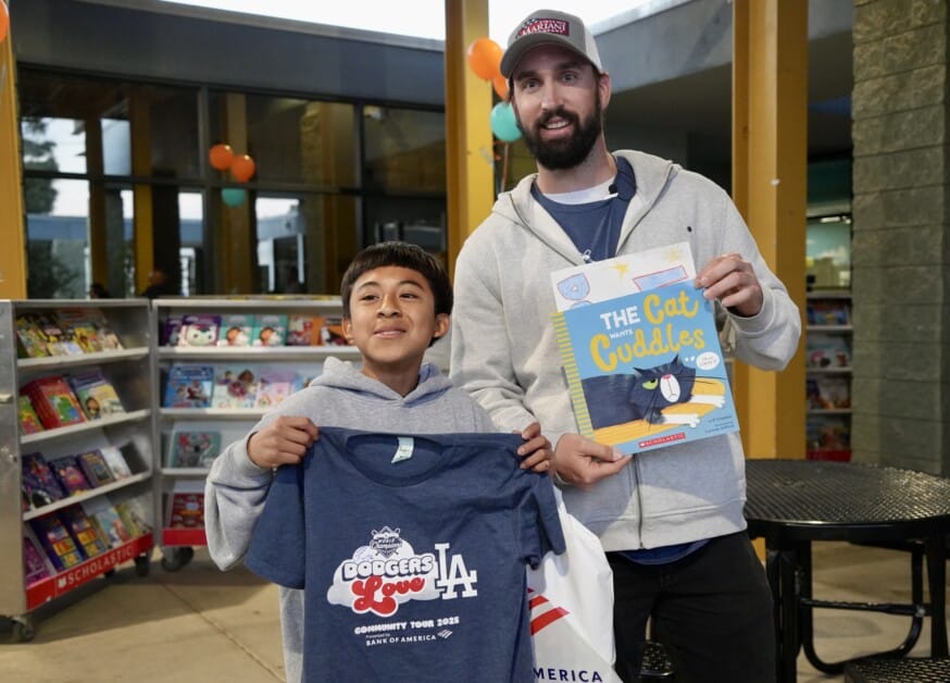 2025 Dodgers Love L.A. Community Tour: Tony Gonsolin Reads To Children ...